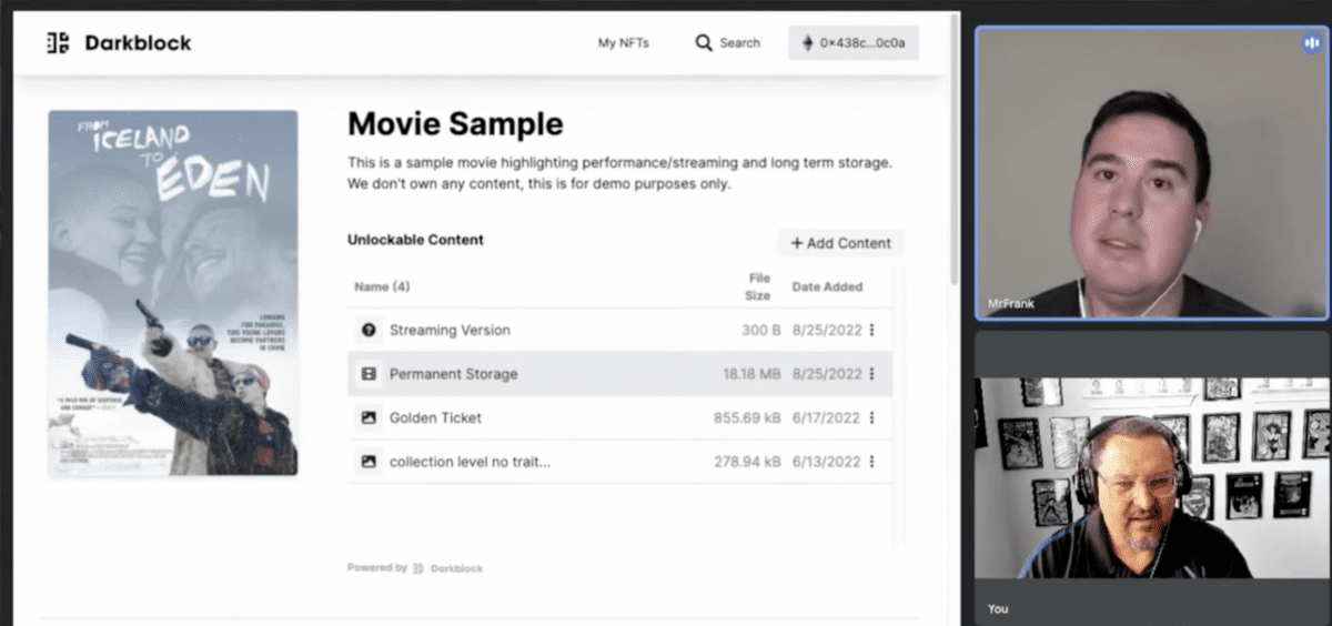 Darkblock Presents: Talking NFT movies with Frank Ramos, founder of Movieplex – Darkblock